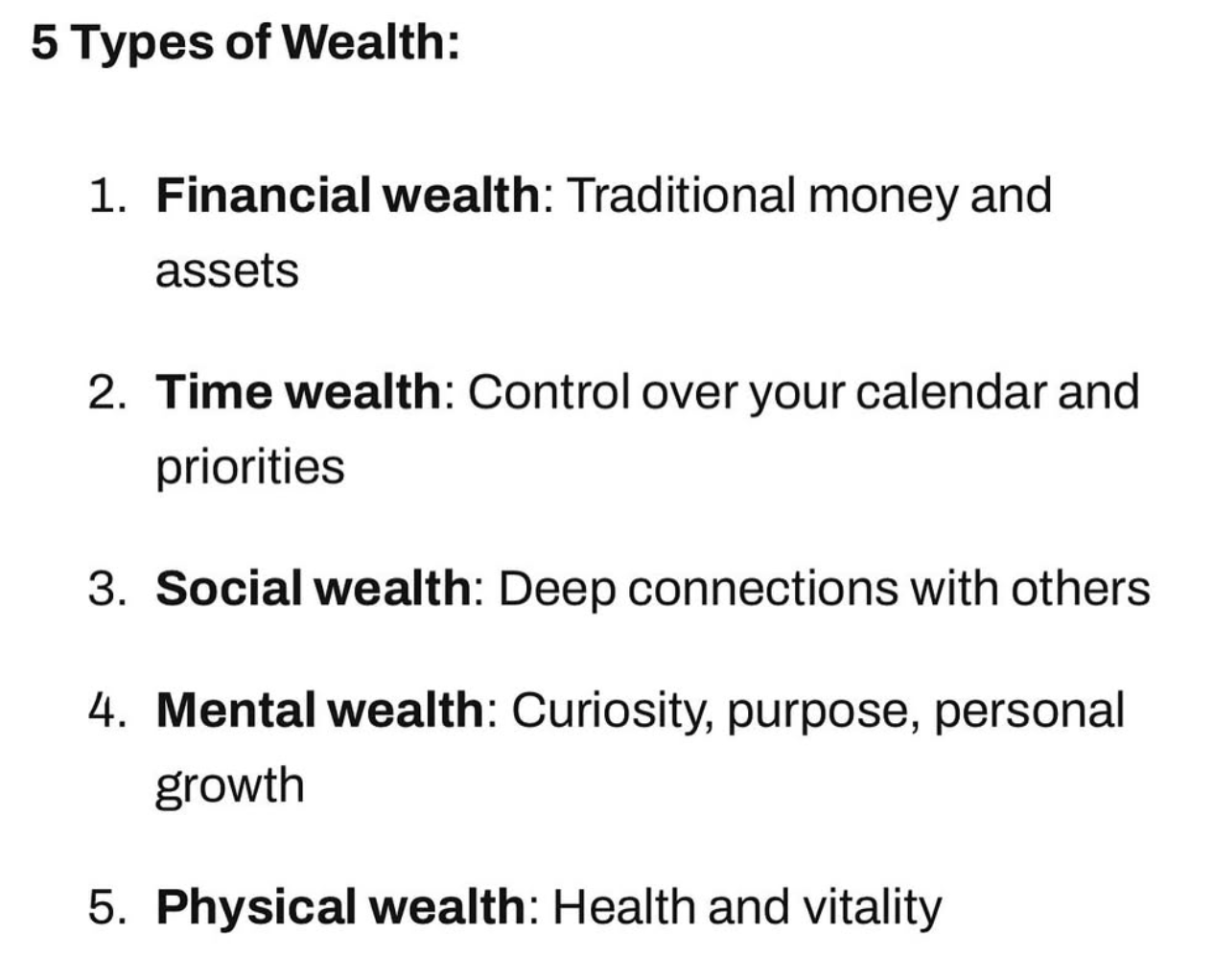 13 Types Of Wealth – List Of Wealth Types – FNVV